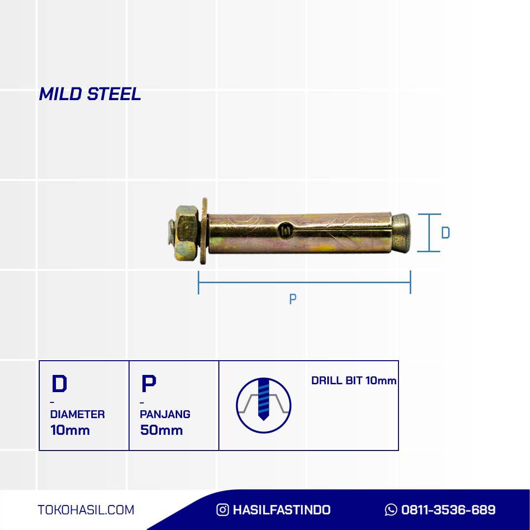 DYNA BOLT M10 X 50mm YELLOW - Hafas